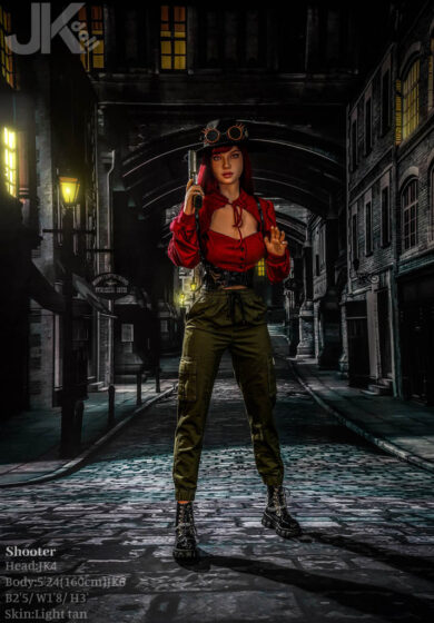 160cm TPE Sex Doll (Medium) - JK Doll - Body 6 - Head 4 - Light Tan body - Realistic Love Doll